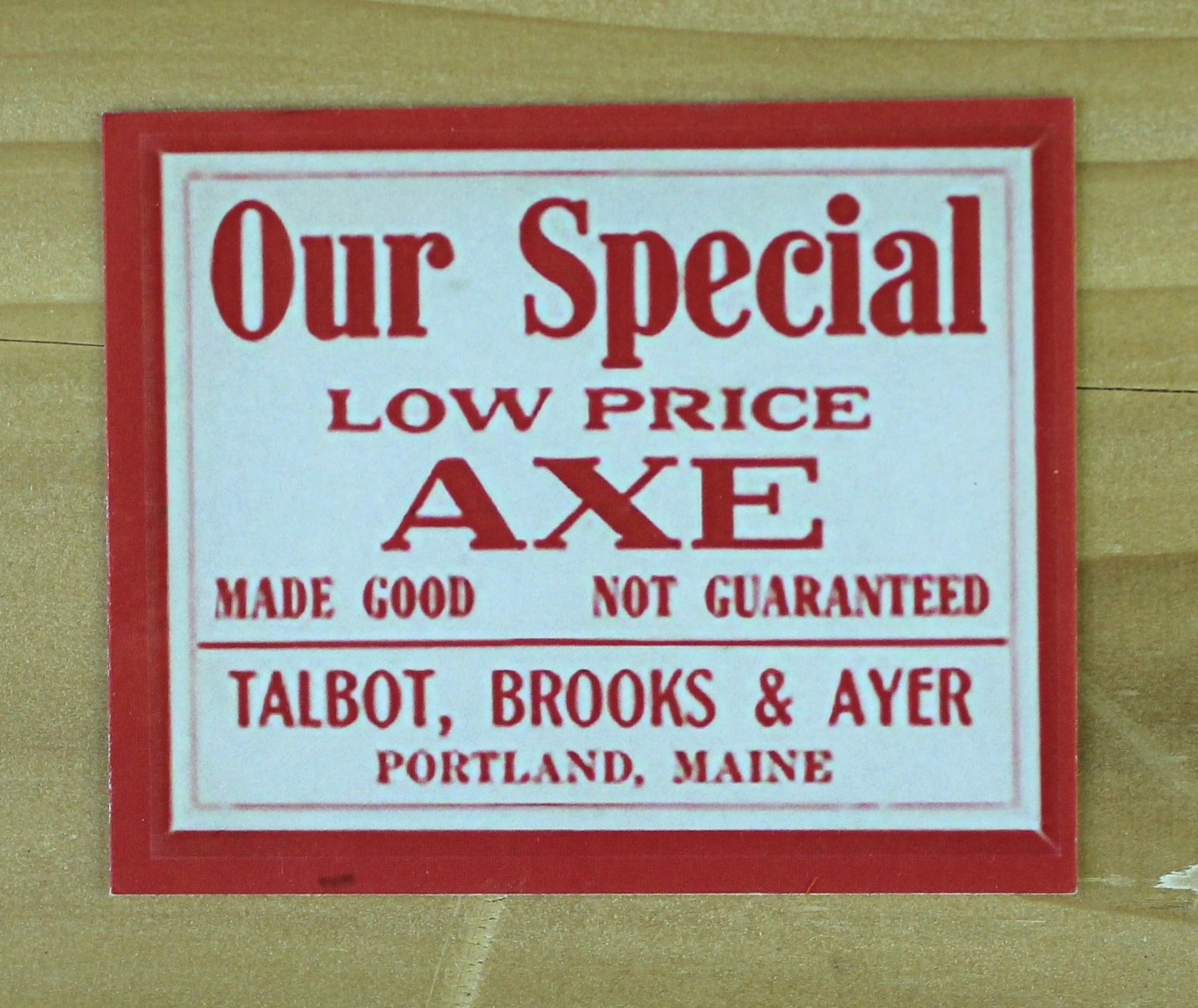 Axe Label Sticker Pack – Brant & Cochran